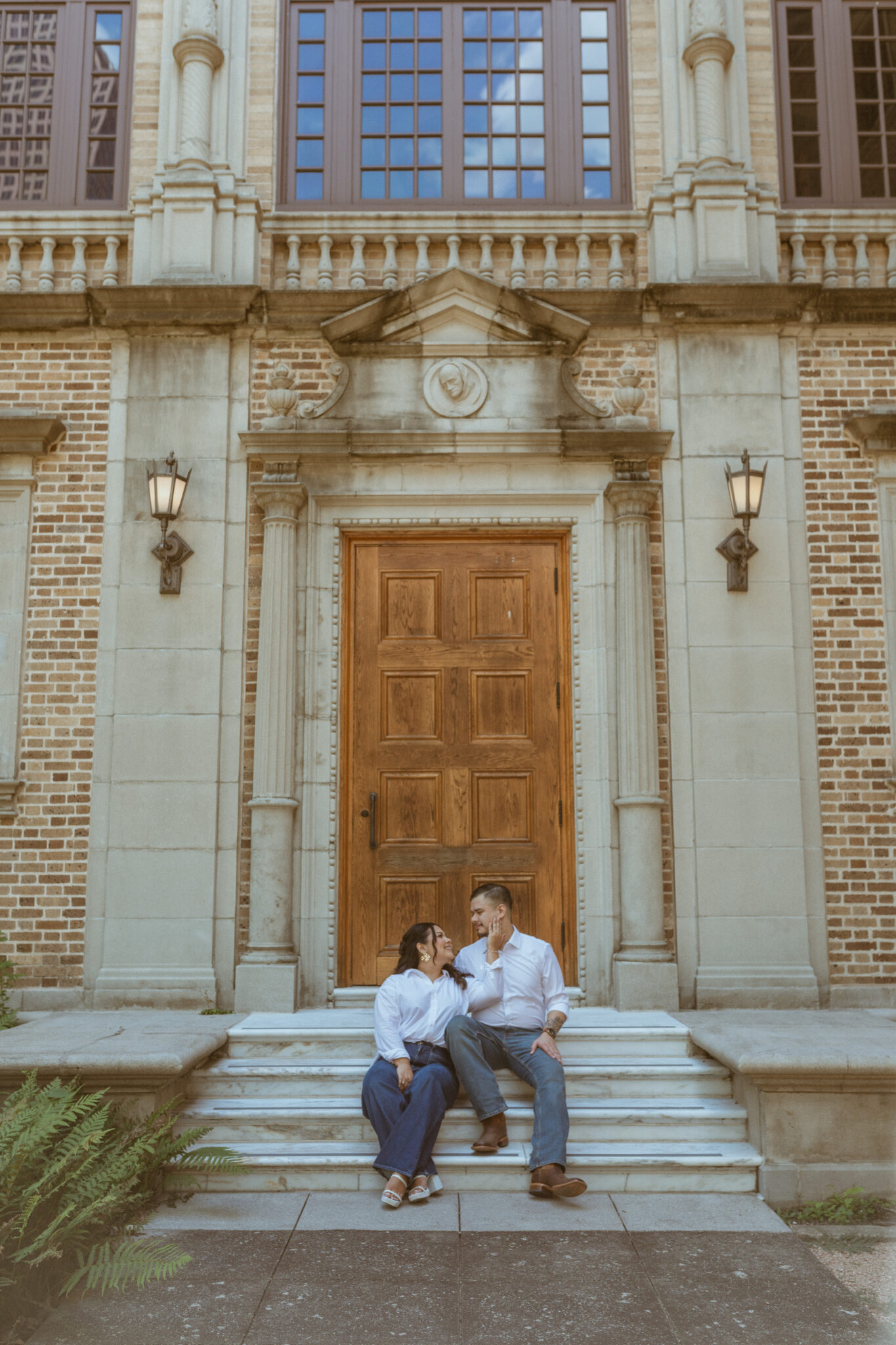 Julia Ideson Library Engagement Photoshoot - biankasphotography.com
